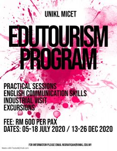 thumbnail_Edutourism Poster | UniKL MICET